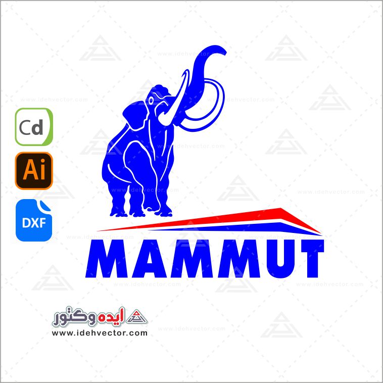 طرح وکتور لوگو ماموت ( MAMMUT ) | ایده وکتور مرجع فایل وکتور DXF | Ai | CDI